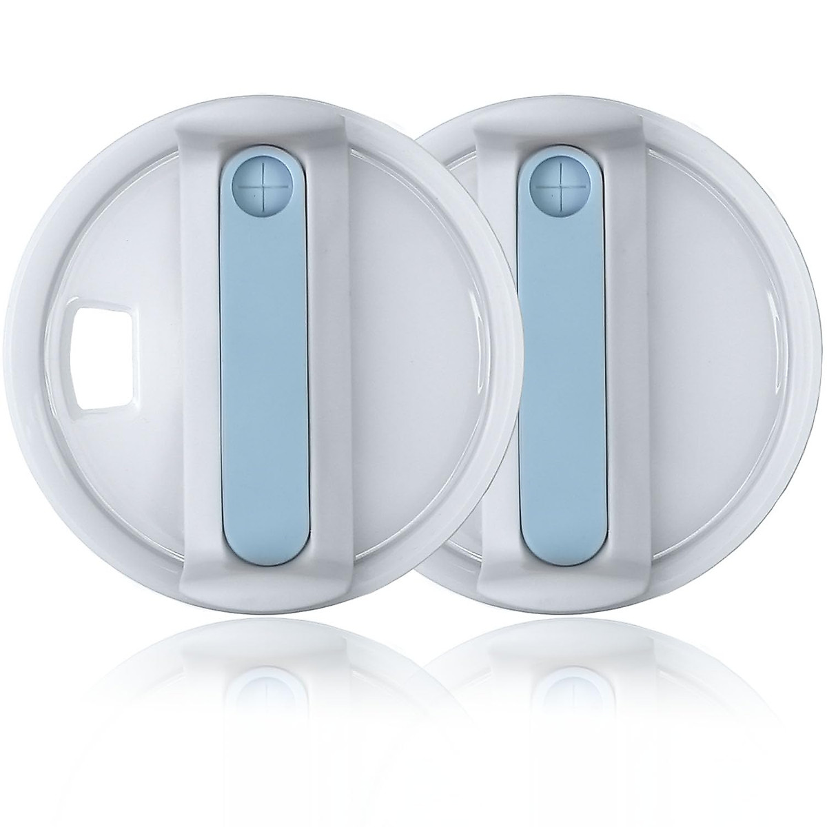 40oz Tumbler Lid for Stanley, Spill Proof Splash Resistant Tumbler Covers,Replacement cover for Stanley Cup Accessory(2 pack) (Fog, 40oz)