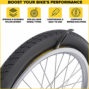 Ultraverse 26 x 4.0 Inner Tube set with Schrader Valve - Ideal for Mountain Bikes & E-Bikes with 26-Inch Fat Tires - Durable & Reliable Performance- 2 pack with tire levers