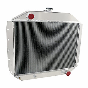 OzCoolingParts 66mm 4 Row Core Aluminum AE833 Radiator for 1966-1979 F100 F150 F250 F350 Bronco Chevy V8 Engine