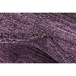 Unique Loom Del Mar Collection Area Rug-Transitional Inspired with Modern Contemporary Design, 3' 3 x 5' 3 Rectangular, Violet/Ivory