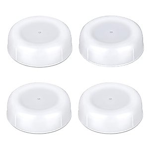 Baby Bottle Lid, Screw Lids Aka Travel Caps with Rewritable Sealing Disc Compatible with Avent dr. Brown Mouth Bottles, Baby Bottle Caps, Cap Replace Natural Bottle Sealing Ring and Sealing Disc