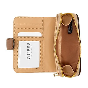 Guess Women's G Logo Print Small Wallet - White Multi