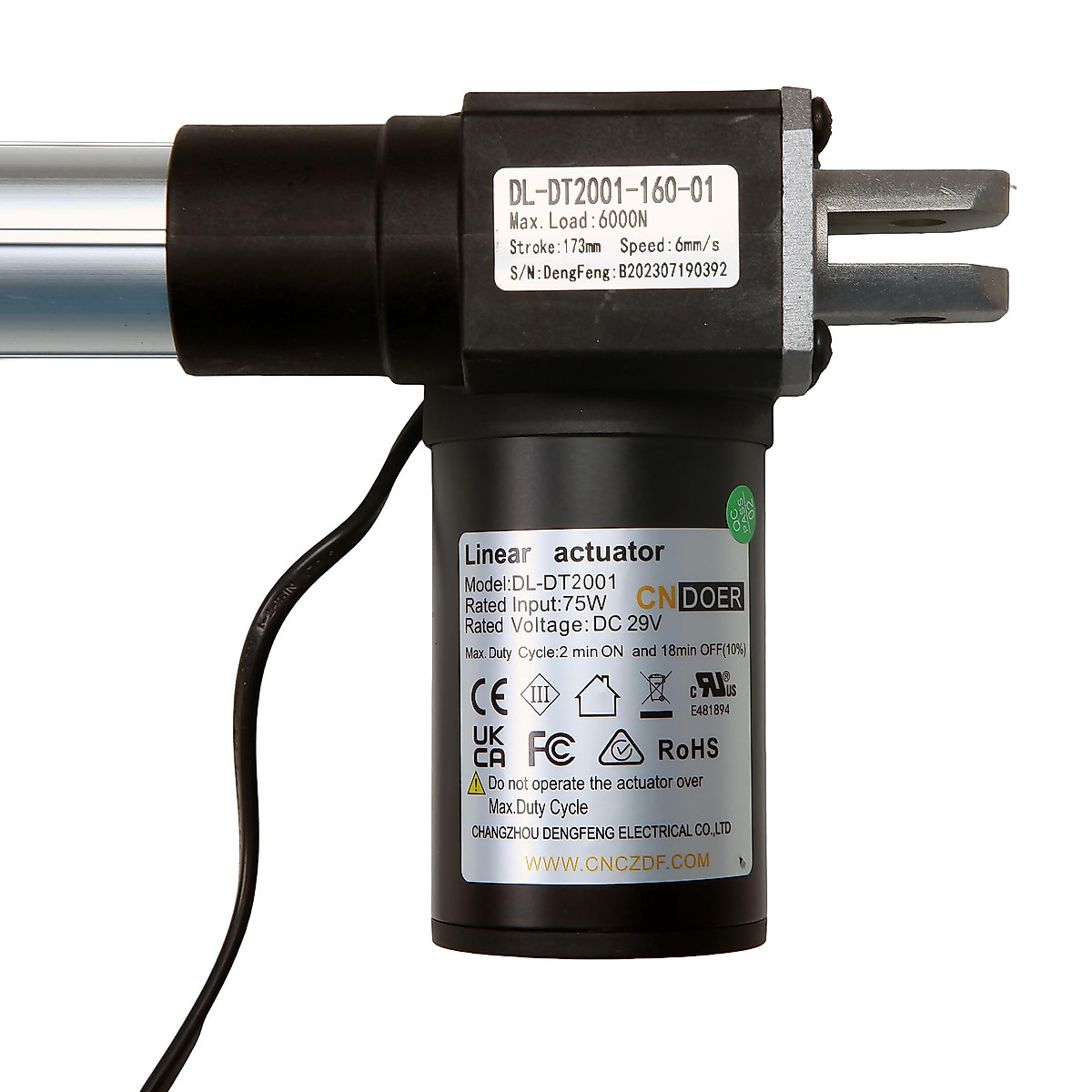 Uetmulik Power Recliner Lift Chairs Motor Model DL-DT2001-160-01 Linear Actuator Replacement