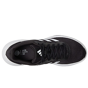 adidas Women's Run Falcon 3.0 Shoe, Black/White/Black, 8