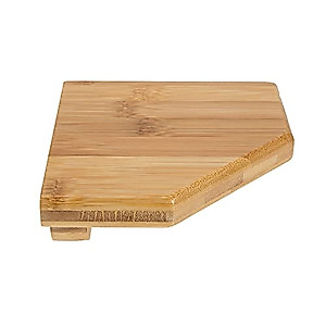 DECHOUS Corner Wall Shelf, Beech Wood Floating Shelves Wall Mounted, Natural Corner Wall Shelf