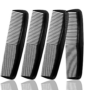 Soft 'N Style Hair Care 4-Pack Comb - Not Breakable - mens comb/fine tooth comb/peines para cabello