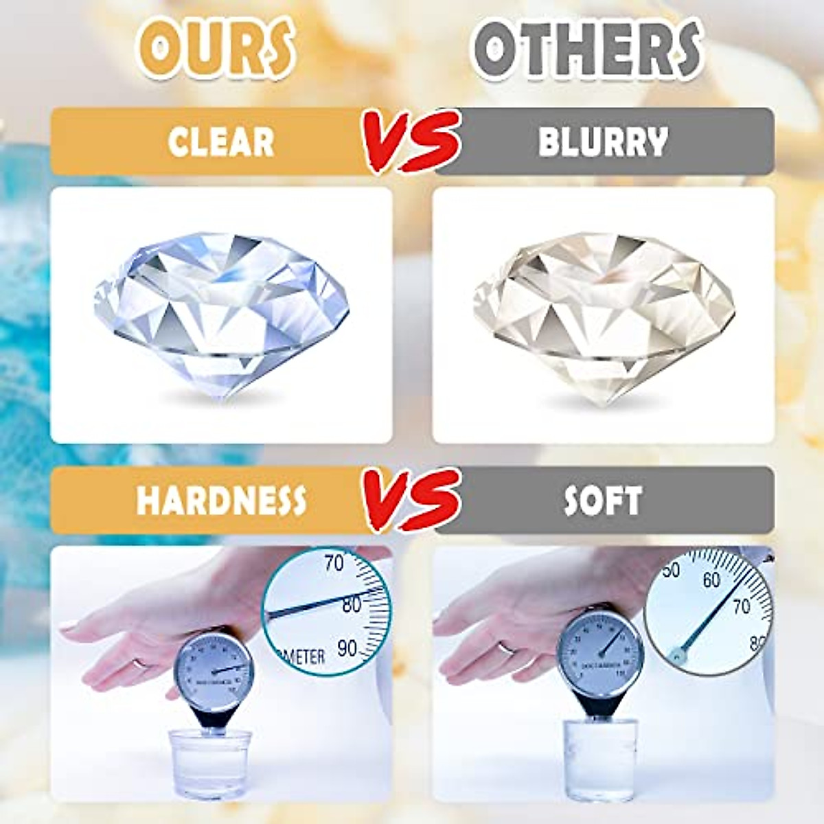 NIUB Epoxy Resin Kit - 19oz Resin and Hardener - Crystal Clear, Non-Toxic, No Bubble, Self-Leveling, Easy for Beginners - Deep Pour