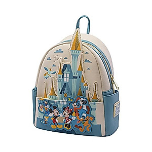 Loungefly Walt Disney World 50th Mini-Backpack, Amazon Exclusive, Multicolor