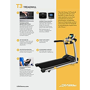 Life Fitness T3 Treadmill with Track Connect Console
