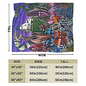 Halloween Movie Fleece Throw Blankets for Couch Cozy Lightweight Soft Blankets and Throws for Sofa 50"X40"