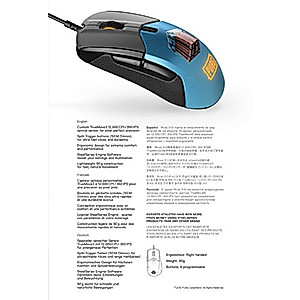 SteelSeries Rival 310 - Optical Gaming Mouse - RGB Illumination - 6 Buttons, Rubber Sides - On-Board Memory - PUBG