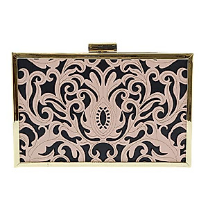 ROBERTO CAVALLI HXLPB3 D96 Nude/Black Box Clutch for Womens