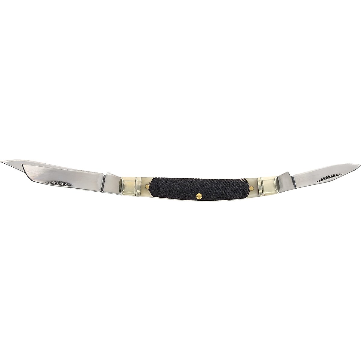 Old Timer 34OTB Genuine Bone Middleman 5.6in S.S. Traditional Folding Knife with 2.4in Clip Point and Bone Handle for Outdoor, Hunting, Camping and EDC