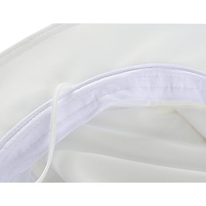 Connectyle Women's UPF 50+ Safari Sun Hat Breathable UV Protection Fishing Hat (White)