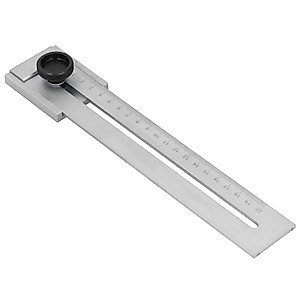 Woodworking Parallel Ruler, Sliding Line Ruler, Clear Scale Mechanical for Measuring Marking Processing (200mm)