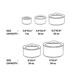 Neoflam FIKA One 16-Pieces Kitchen Reusable Porcelain Ceramic Food Container with Glass Lid, Microwave, Oven, Dishwasher Safe Fridge Storage for Leftover, Meal Prep Organization (Cream White)