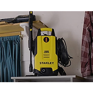 Stanley SHP1600 SHP Electric Pressure Washer 1600 Max PSI, 1.3 GPM, Comes with Vari Nozzle, Wand, Spray Gun, 20' Hose and Foam Cannon