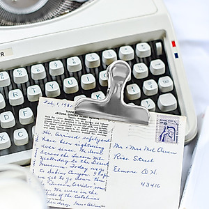 10 Pack Stainless Steel Chip Bag Clips, 3 inch and 4 inch Width, Danzix Durable Paper Seal Grip for Coffee Food Bread Bags, Kitchen Home Usage, 6 Small and 4 Large - Sliver