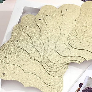 Bride to Be Photo Banner - Glitter Photo Garland, Bride to Be Decorations, Engagement Party Decorations, Bridal Shower Decorations, Birthday Photo Banner, Baby Shower Decorations (Champagne Glitter)