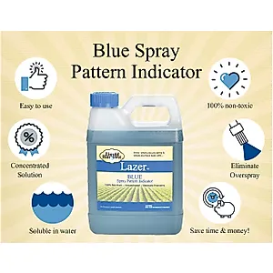 Liquid Harvest Lazer Blue Spray Pattern Indicator 32 oz, Surfactant 32 oz, and Mesotrione 32 oz Bundle for Effective Weed Control