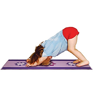 The Little Yoga Exercise Mat Mini Playtime Mat for Babies and Toddlers Non Toxic Non Slip Pretty Lotus Flower Design for Active and Calm Play