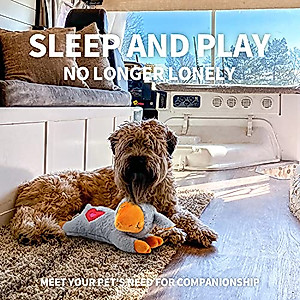 ALL FOR PAWS Dog Stuffed Animals with Heartbeat,Small Dog Toys for Dog Anxiety Relief,Puppy Behavioral Training Aid Toy Dog Stuff