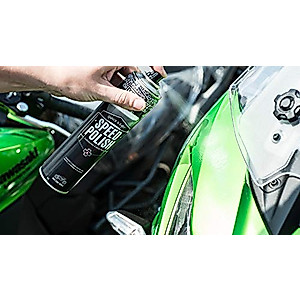 Muc-Off Motorcycle Speed Polish, 13.5 fl oz - Motorcycle Polish Spray, Two in One Wax and Polish - Post-Wash Protection Spray for On and Off-Road Bikes