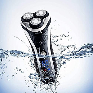 Hatteker Electric Shaver Rotary Razor Men Cordless Beard Trimmer Pop-Trimmer Waterproof