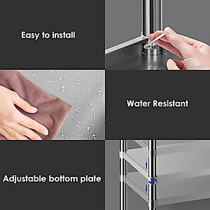 TUSY Stainless Steel Table for Prep & Work, 24 x 30 Inches NSF Commercial Worktable with Stainless Steel Undershelf and Legs for Restaurant, Home and Hotel