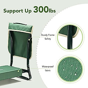 OasisSpace Folding Garden Kneeler and Seat (Green)