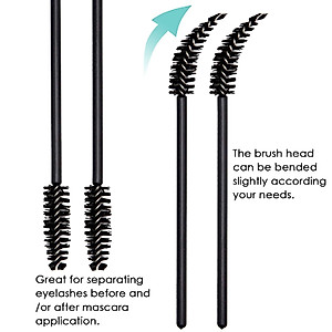 300 Pcs Disposable Mascara Wand Eyelash Brush for EyeLash Extension Supplies