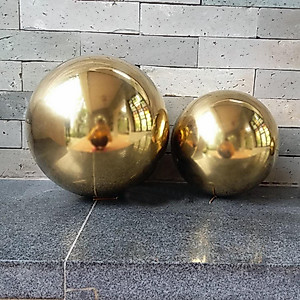 Stainless Steel Garden Ball Mirror Polished Hollow Ball 32-400mm 201 Stainless Gold Hollow Ball Seamless Home & Garden Decoration Mirror Ball Sphere