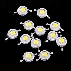 High Power Led Chip, LED Chip Bulb, Light Beads, 1w White Super Bright SMD Cob Light Emitter Components Diode Bulb Lamp Beads for DIY Lighting (Cool White)