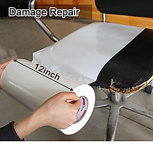 JIALAI HOME 12" White Duct Tape, Industrial Grade 12 inches x 55 Yards (164 ft) Wide Tape Duct, 9 Mil Heavy-Duty, Waterproof, Strong, Flexible, No Residue, for Crafts & Home Improvement