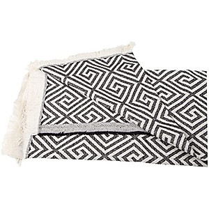 Turkish Throw Blanket for Couch - Cotton Blanket for Bed Cover - Large Farmhouse Blanket for Home Decor 75 X 90 Inches