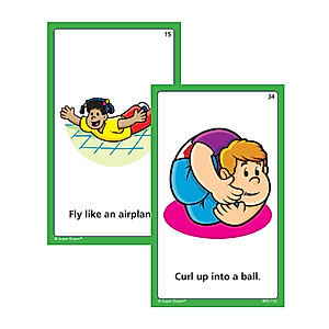 Super Duper Publications | Move Your Body Fun Deck | Occupational Therapy Flash Cards | Educational Learning Materials for Children