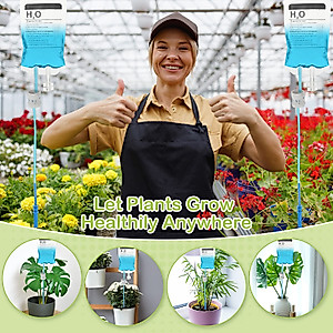 6 Pcs Plant Drip Irrigation Bag 350ml Automatic Plant Waterer Plant Watering Devices System Waterer with Adjustable Valve Switch for Indoor Outdoor House Potted Plant Support Gardening System Kit