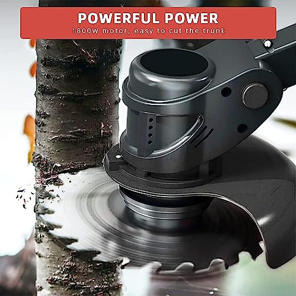 Electric Weed Eater, Weed Wacker Battery Powered, Cordless Lawn Trimmer Weed Eater Tool with Adjustable Handle 3 Function Blades Weed Eater Brush Cutter for Yard and Garden