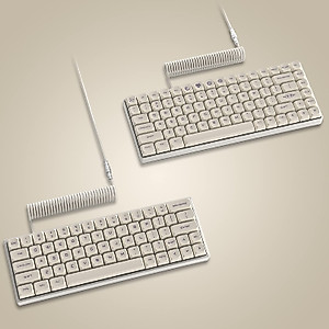 dagaladoo Retro Double Shot PBT keycaps Set Japanese Style Beige Custom Keycaps Dye-Sub XDA Profile keycaps Keyboard for Gateron MX Switches Mechanical Keyboard (134keys)