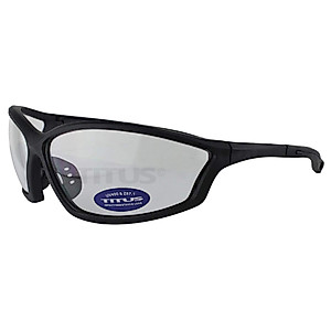 TITUS 2 Series - 34 NRR Slim-Line Hearing Protection & G26 Competition Z87.1 Safety Glasses Combos (Grey, Clear)