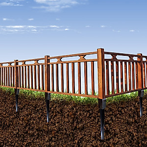 ARIFARO Fence Post Anchor 36 inch Ground Spike Heavy Duty Metal Black Powder Coated Fence Stakes Post,4x4 inch(3.5 x3.5 inch inner) Pack of 4