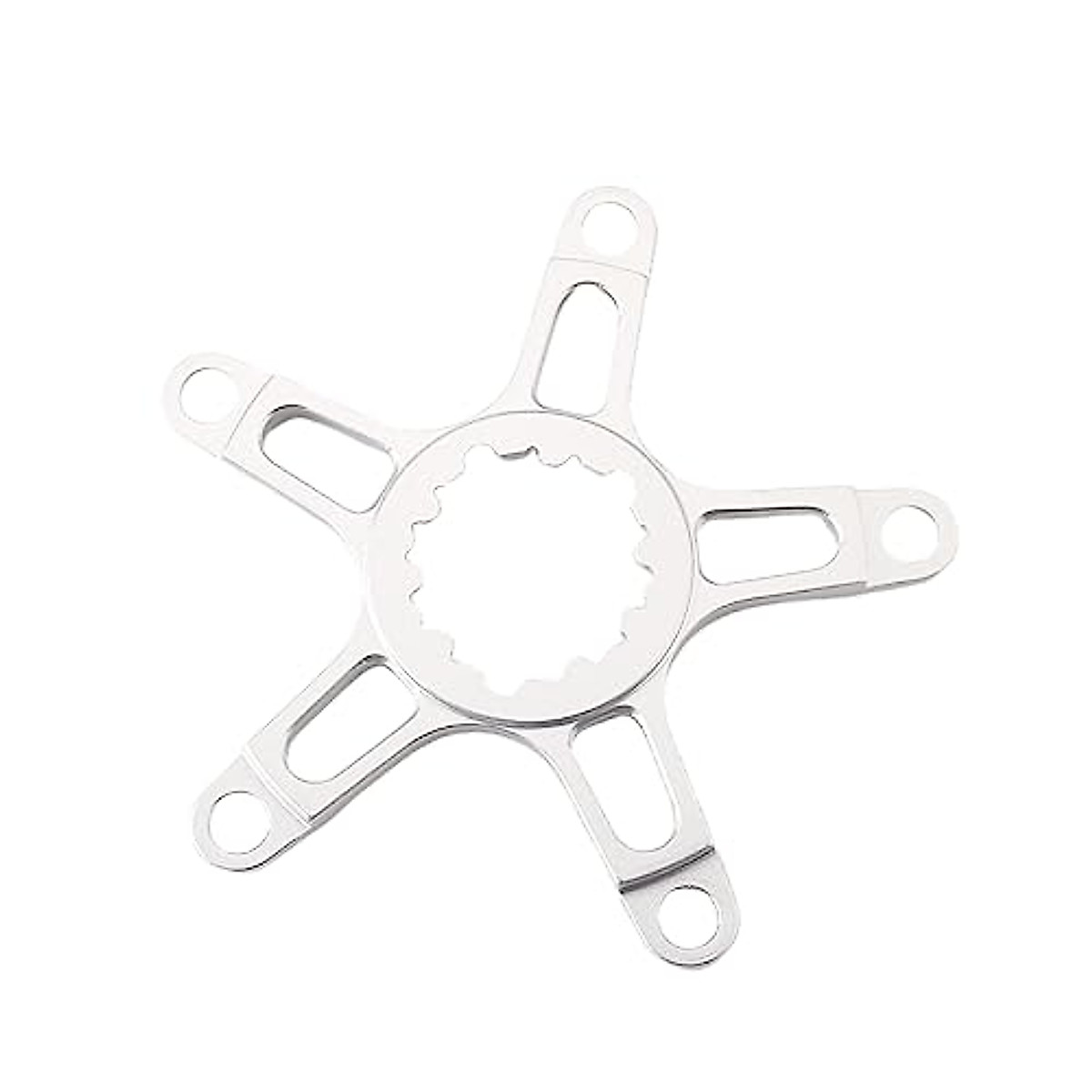 EVOSID 110BCD Conversion Claw 104BCD 5 Claws GXP Crank Turn 130BCD for MTB Road Bike Direct Mount Crank to 110/130BCD 5 Bolt Chainrings (Full Silver-130BCD with 5 Bolt)