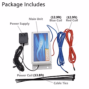 Timilge Electronic Water Descaler System, Reduces Limescale, Rust, and Minerals, No Chemicals, Easy Installation