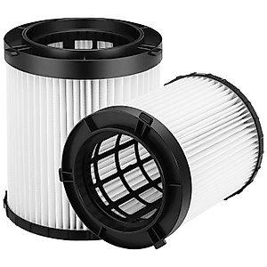 2 Pack True HEPA Replacement Filters for DEWALT DC500 (DC5001H) Cordless/Corded Wet/Dry Vacuum