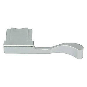 Haoge THB-XS Metal Hot Shoe Thumb Up Rest Hand Grip for Fujifilm Fuji FinePix X-E4 X100F X-100F X-Pro2 XPro2 X-Pro3 XPro3 Camera Accessories Silver