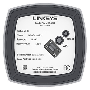 Linksys MX5501 Atlas Pro 6 Wi-Fi 6 Dual-Band Mesh System (1 Pack)