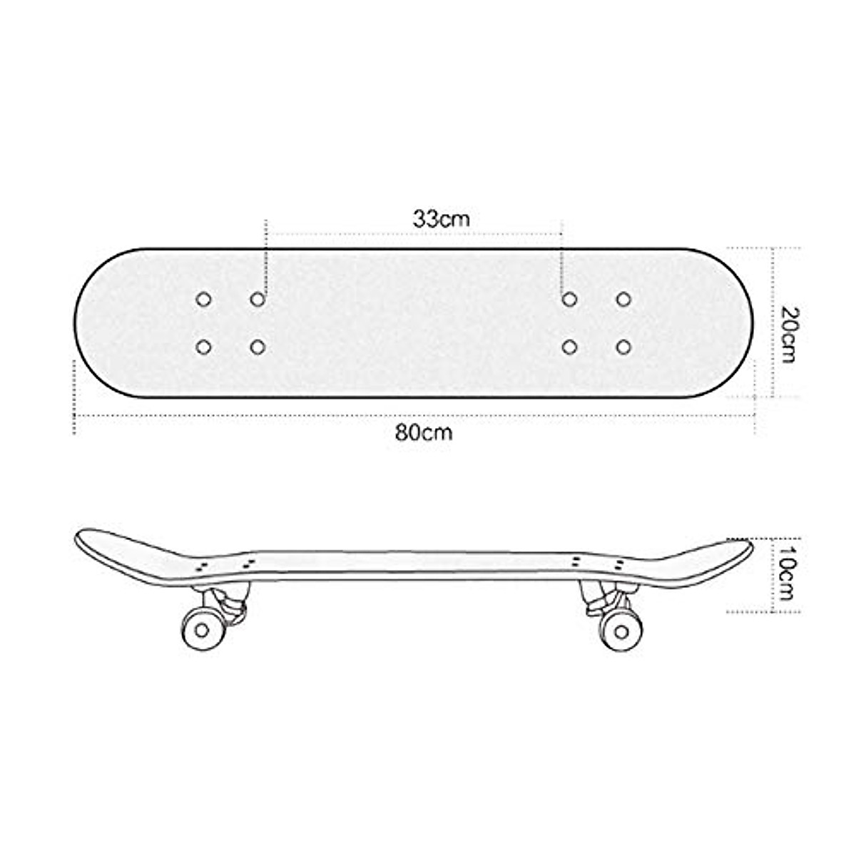 Nepenthe Skateboards Complete Four-Rounds Cruiser Longboard Deck Skateboard 31 Inch Anime Collection My Hero Academia