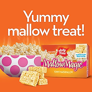 Jolly Time Mallow Magic, Sweet Marshmallow Microwave Popcorn with Candy Coated Sugar Topping for an Easy Gourmet Treat (Mallow Magic, 4.4 Ounce (Pack of 8))