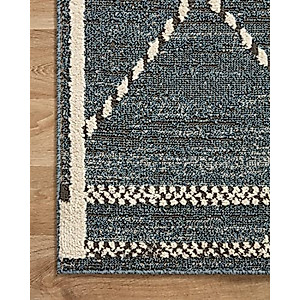 Loloi II Fabian Collection FAB-01 Denim/Charcoal 4'-0" x 6'-0" Accent Rug