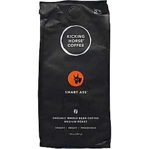 Kicking Horse Coffee, Smart Ass, Medium Roast, Whole Bean, 10 oz